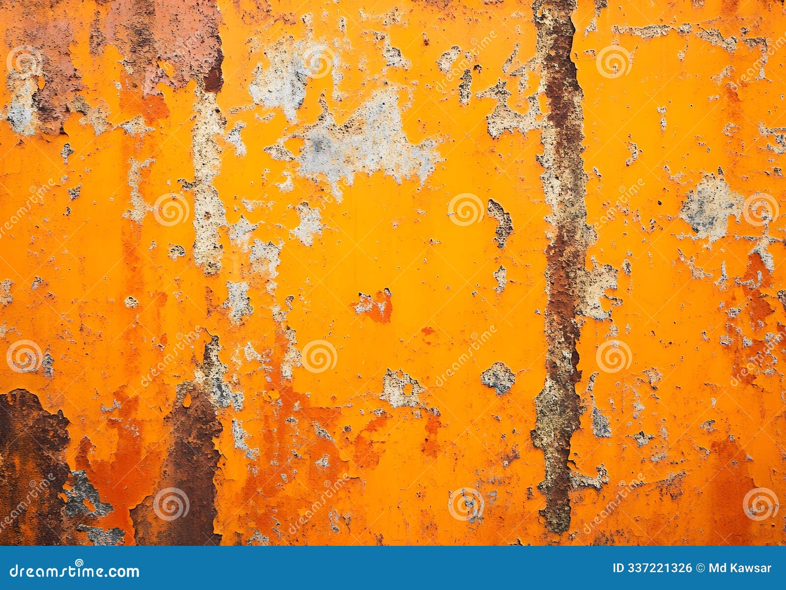 Orange Rusty Metal Texture Background Stock Illustration - Illustration ...