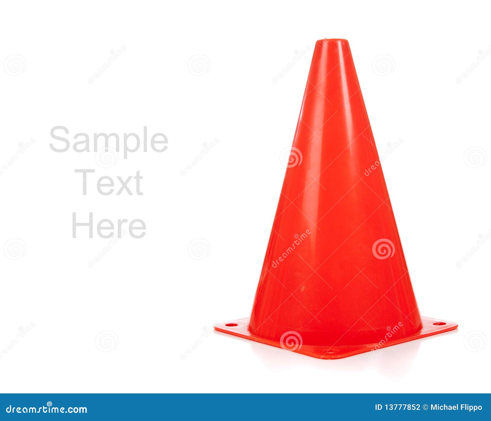 Orange Safety Pylon On Stairs Royalty-Free Stock Image | CartoonDealer ...
