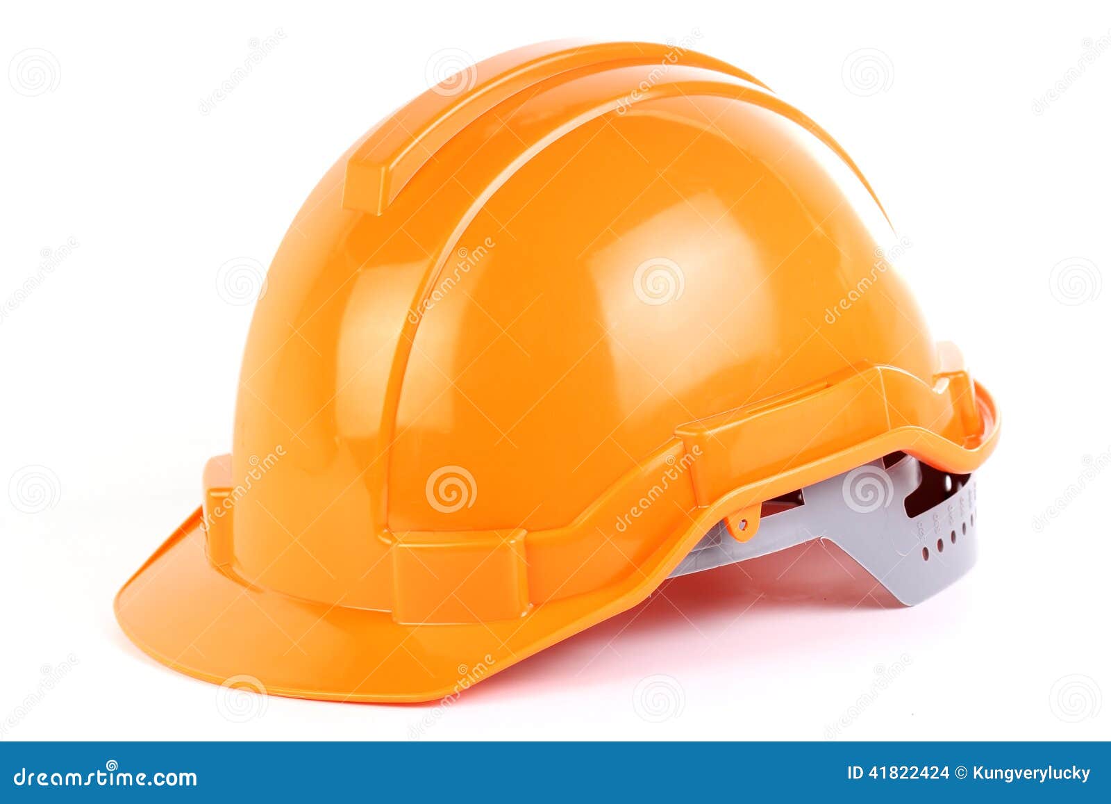 Orange safety hat stock photo. Image of protective, danger - 41822424