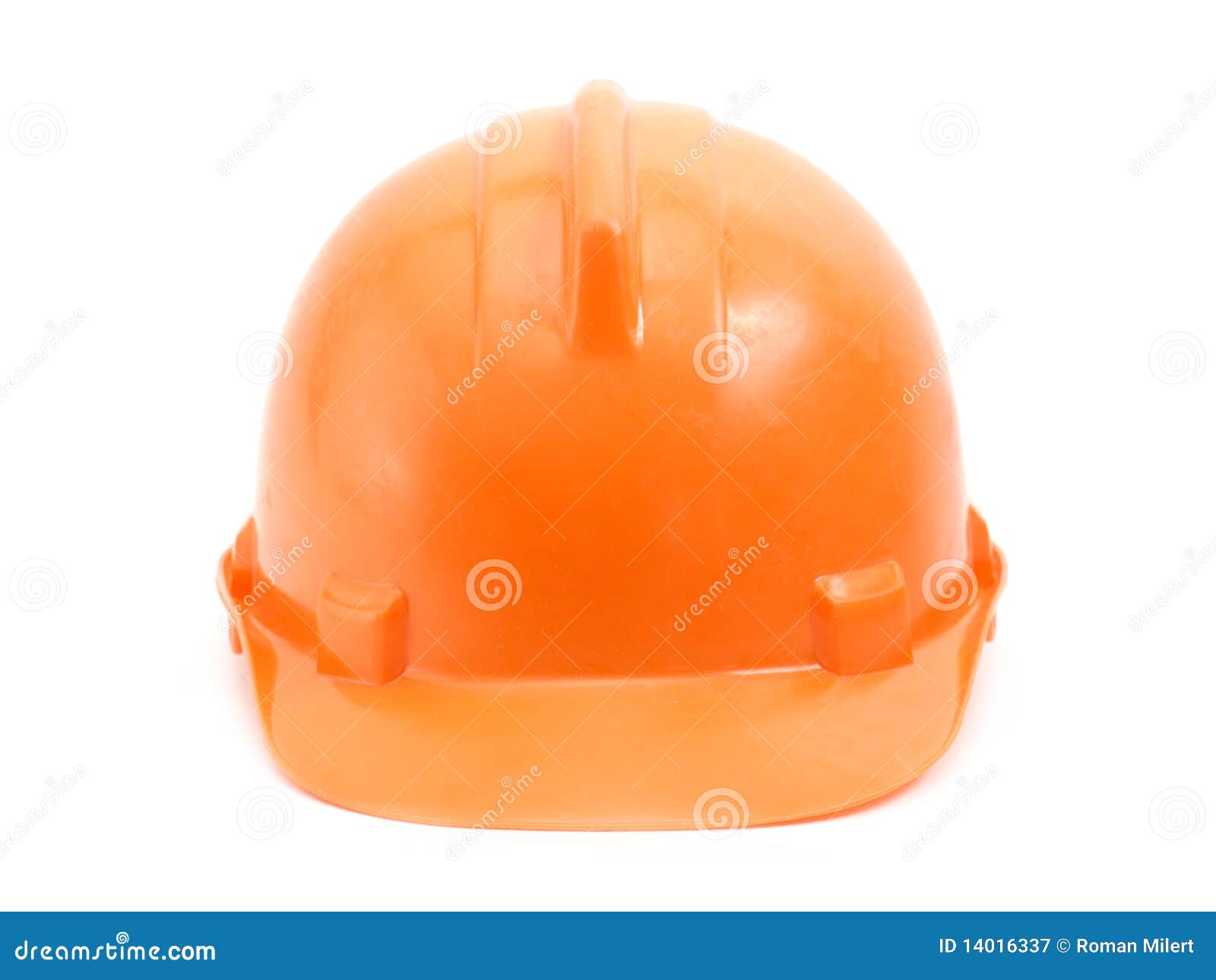 Orange safety helmet stock image. Image of security, industrial - 14016337