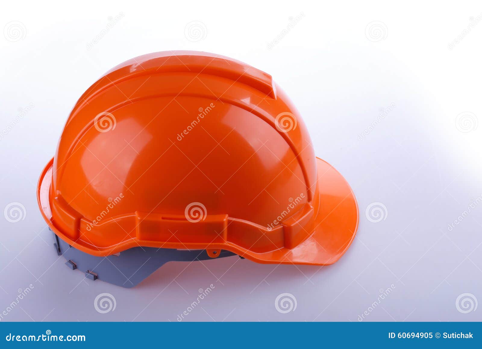 Orange Safety Helmet Hard Hat, Tool Protect Worker Stock Image - Image ...