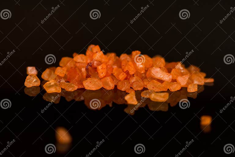 Orange salt crystals stock photo. Image of crystals, orange - 12118136