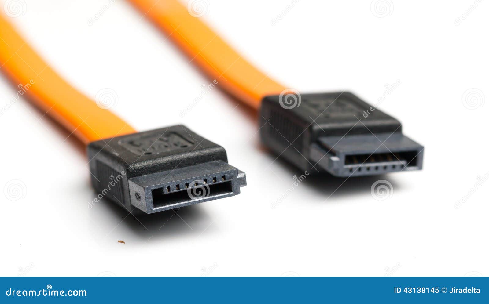 Sata Computer Cable On A White Background. Sata As New Technologies For ...
