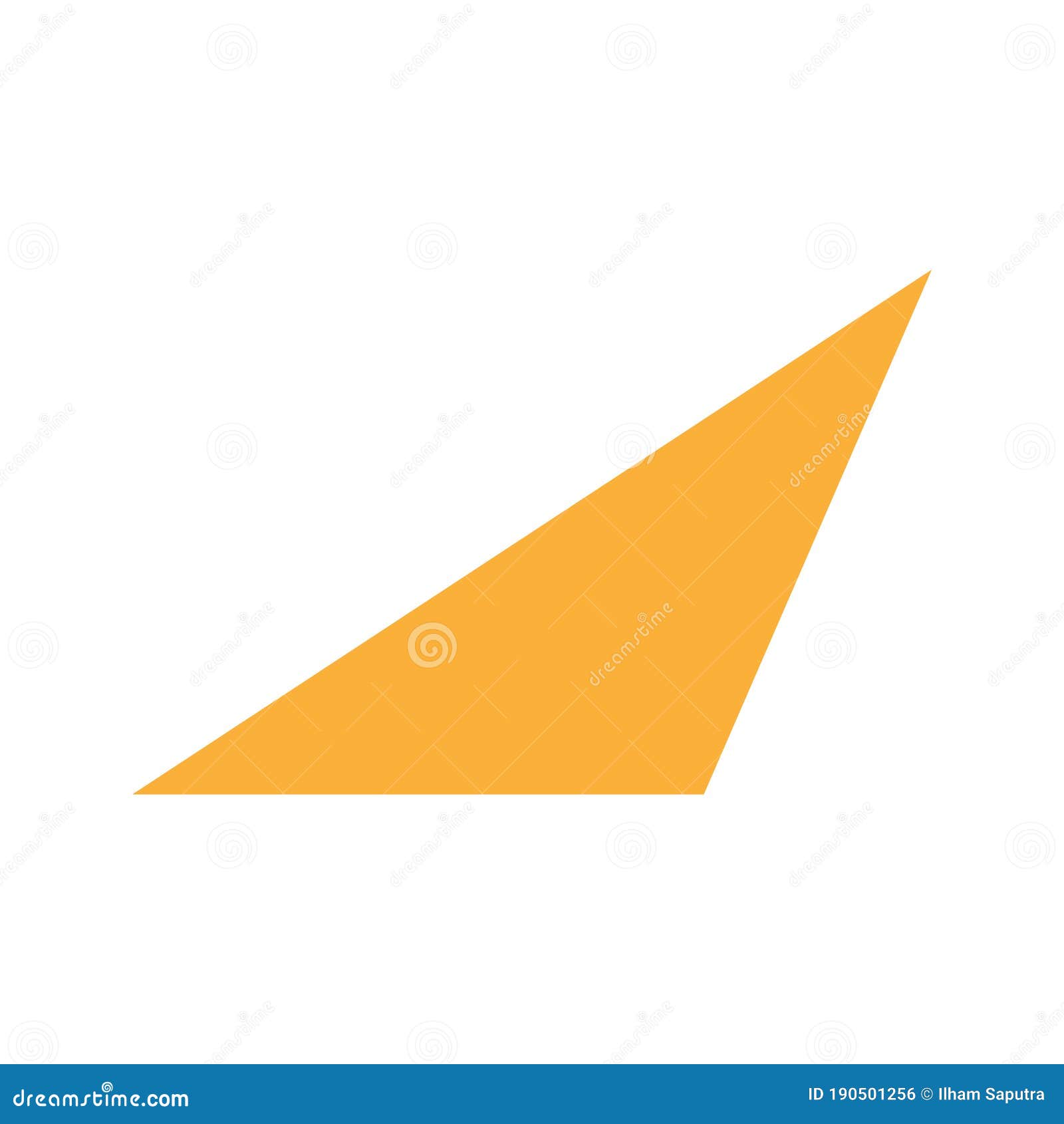 Orange Scalene Triangle Basic Simple Shapes Isolated on White ... Orange Scalene Triangle Basic Simple Shapes Isolated on White ...
