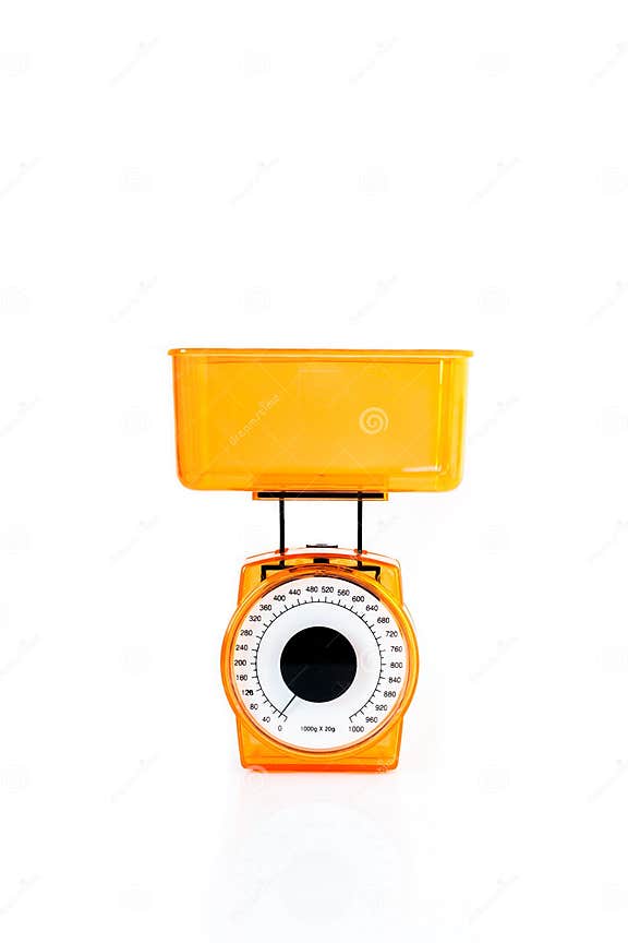 The orange scales stock image. Image of weighing, scales - 76591837