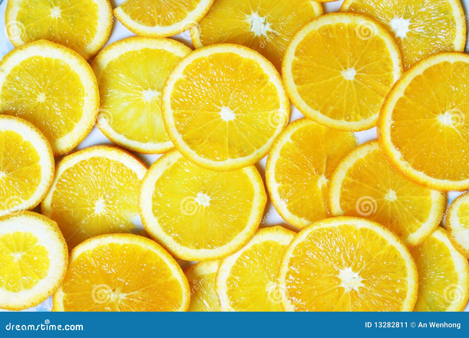 Orange Scheibe stockbild. Bild von diät, frucht, orangen - 13282811