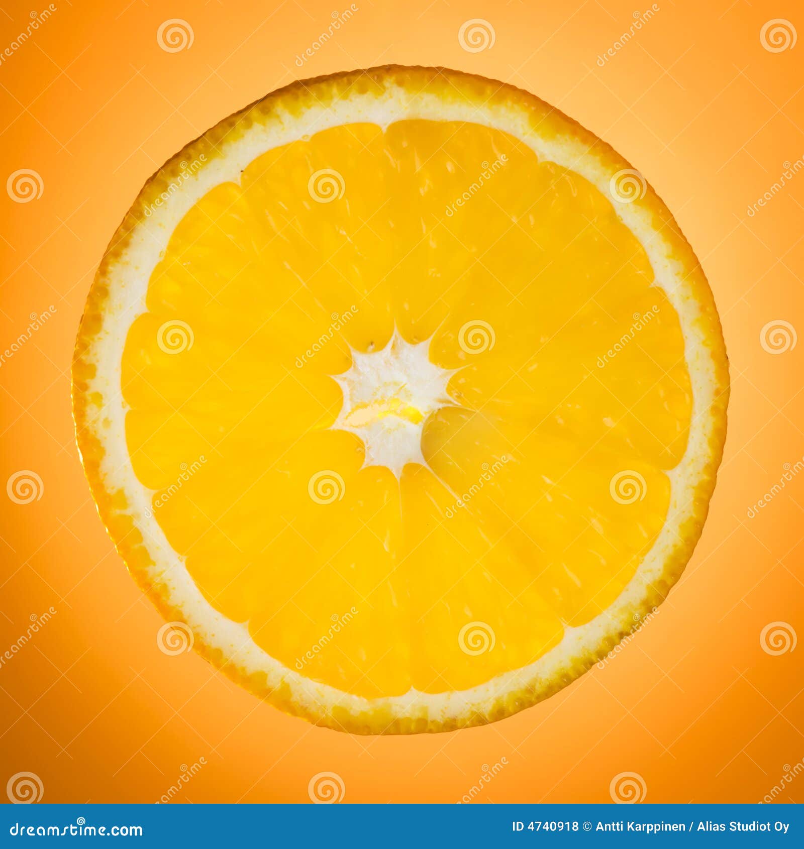Orange Scheibe Bild. Bild: 4740918