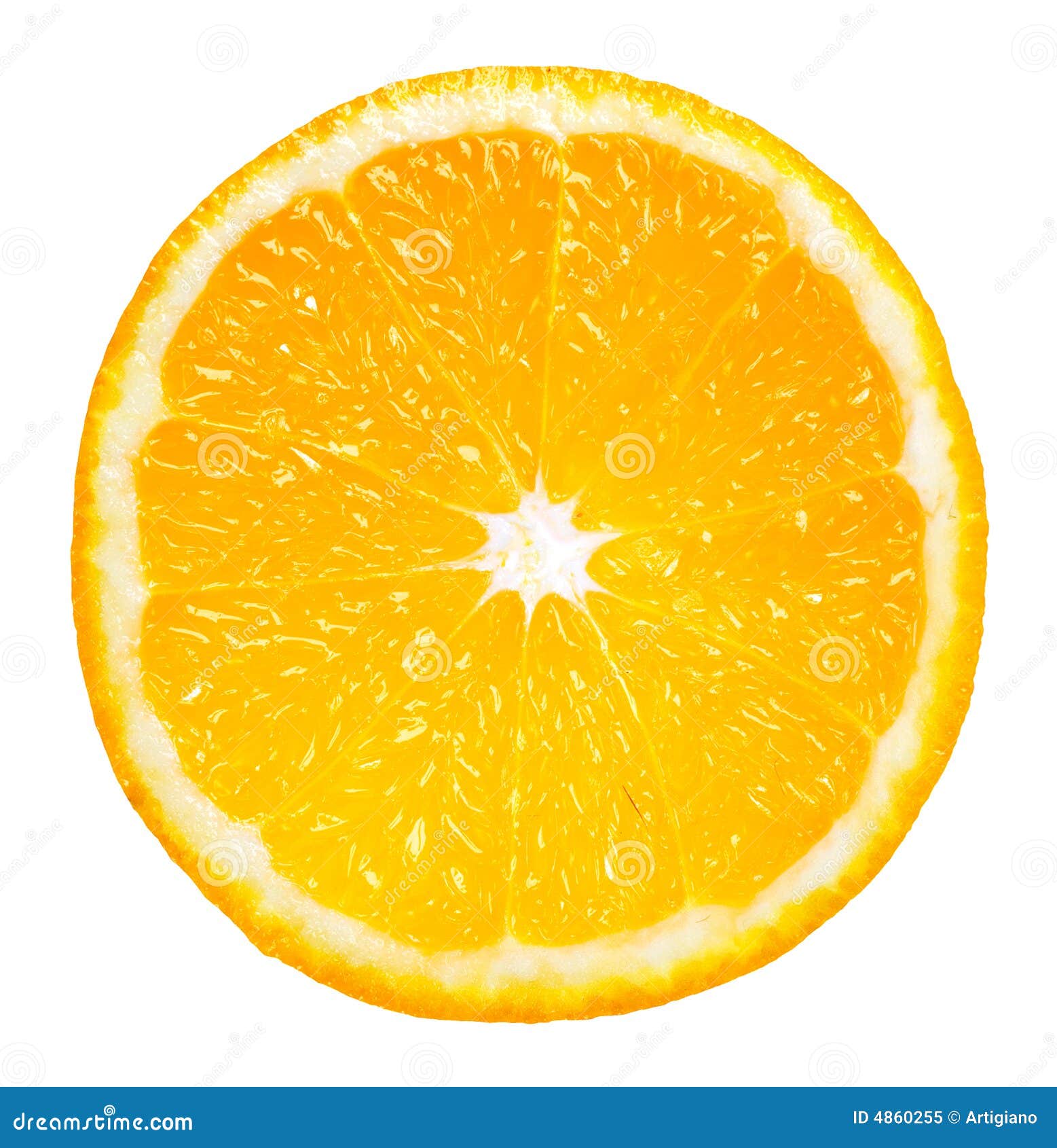 Orange Scheibe stockbild. Bild von frucht, stück, frisch - 4860255