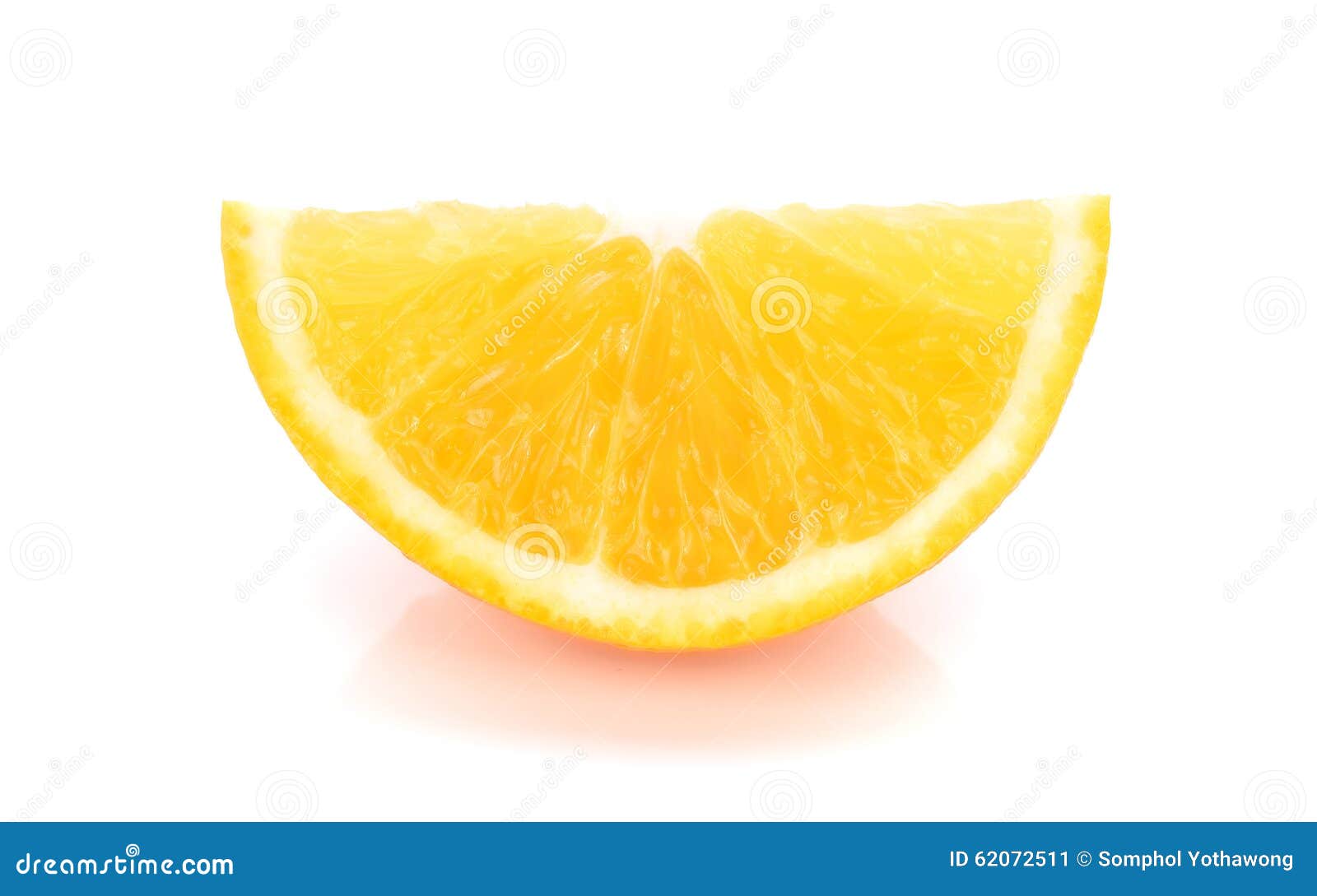 Orange Scheibe Auf Weißem Hintergrund Stockbild - Bild von farbe, gelb ...