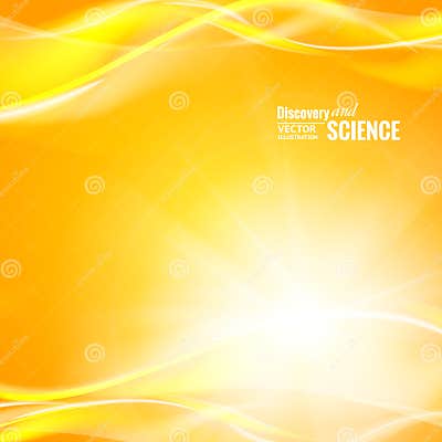 Orange science background. stock vector. Illustration of abstract ...