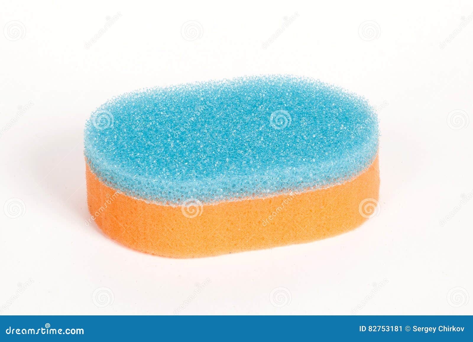 Orange scouring sponge stock image. Image of cleaner - 82753181