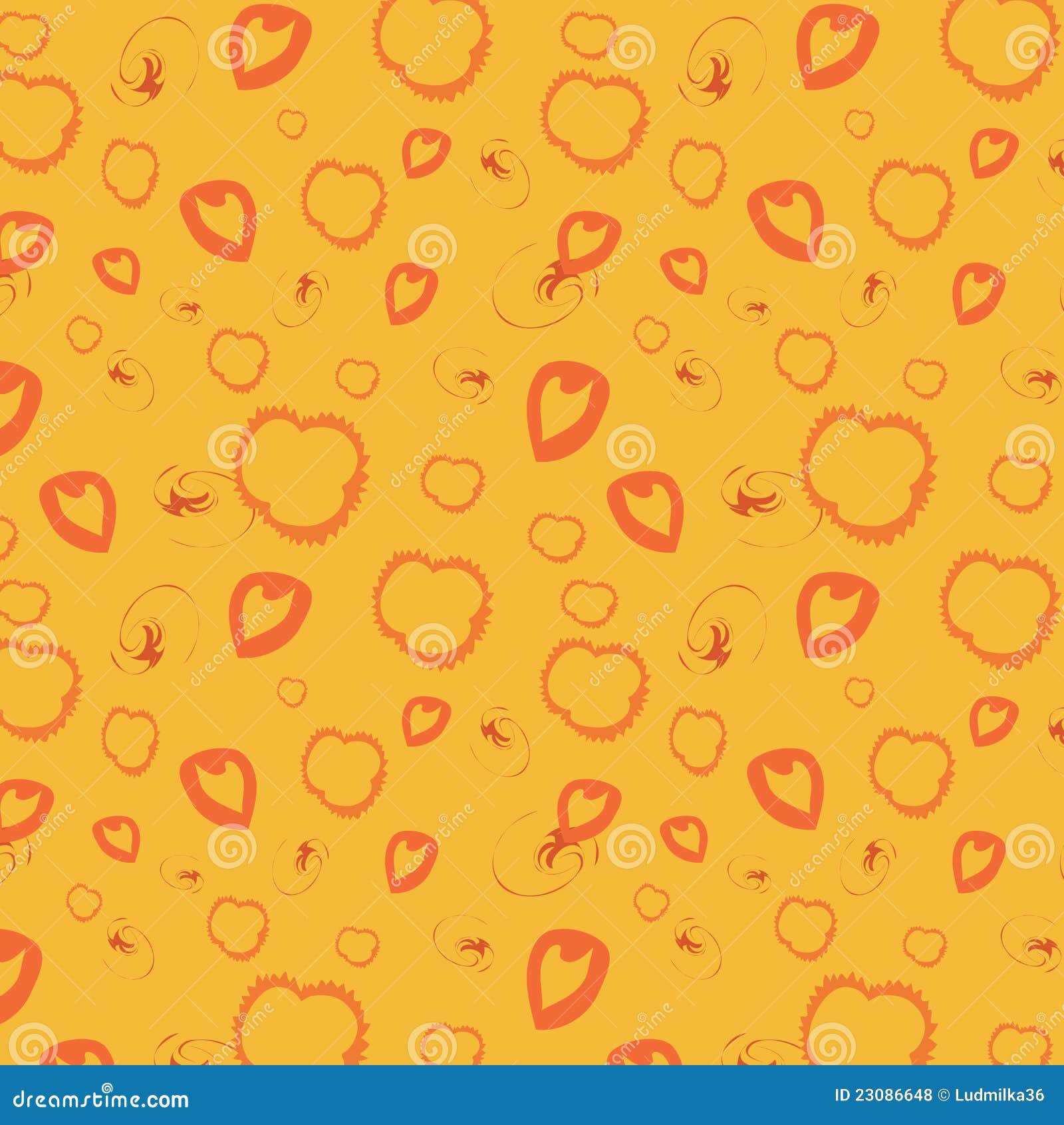 Orange seamless background stock vector. Illustration of packing - 23086648