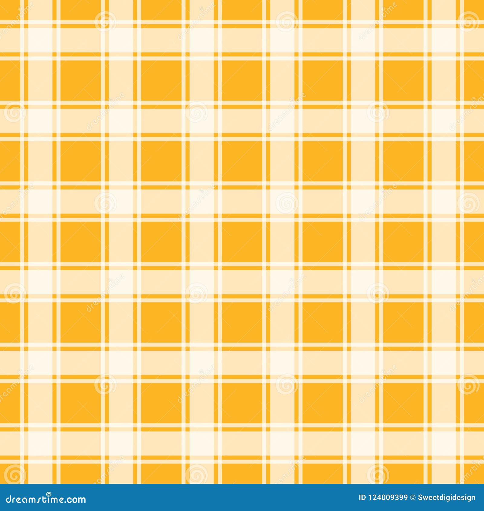 Orange Seamless Background, Gingham Pattern Stock Vector - Illustration ...