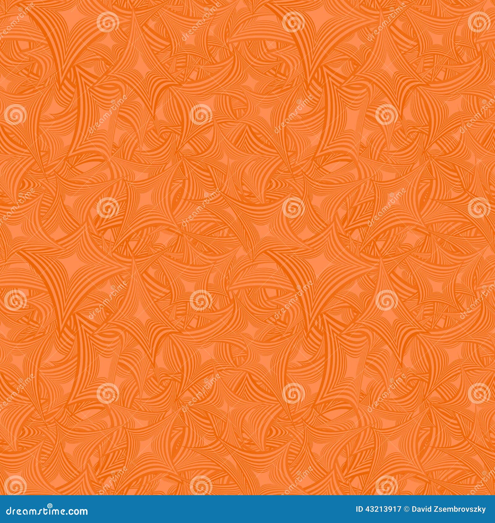 Orange Seamless Curved Rectangle Pattern Stock Vector - Illustration of ...