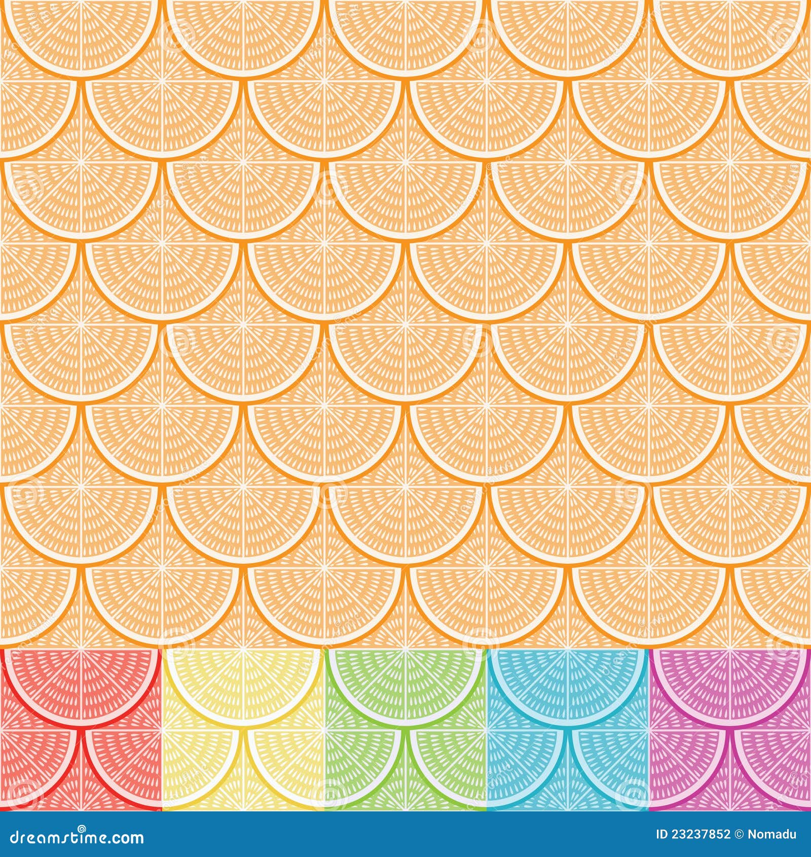 Orange Seamless Pattern stock vector. Illustration of background - 23237852
