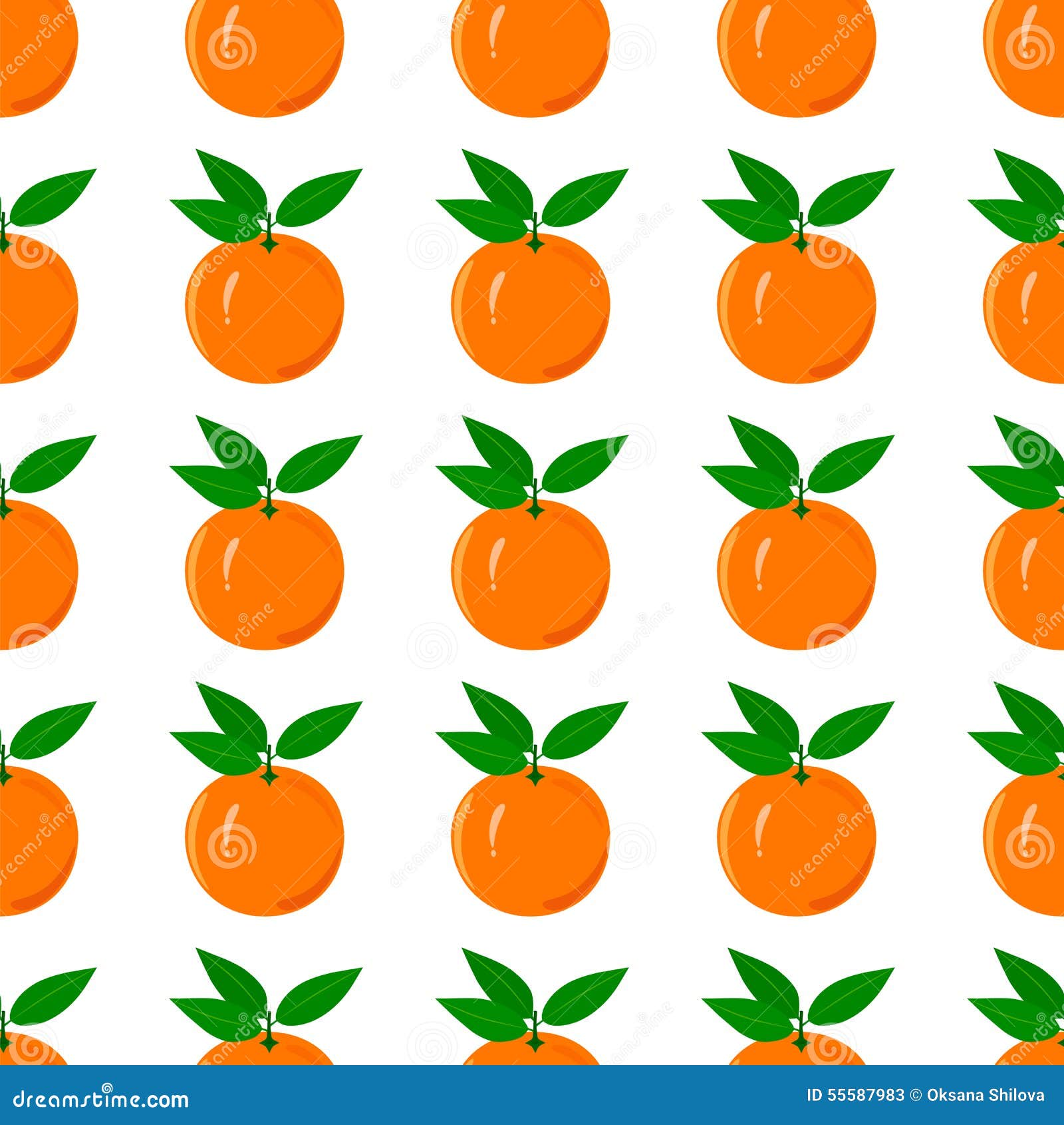 Orange Seamless Pattern stock vector. Illustration of orange - 55587983