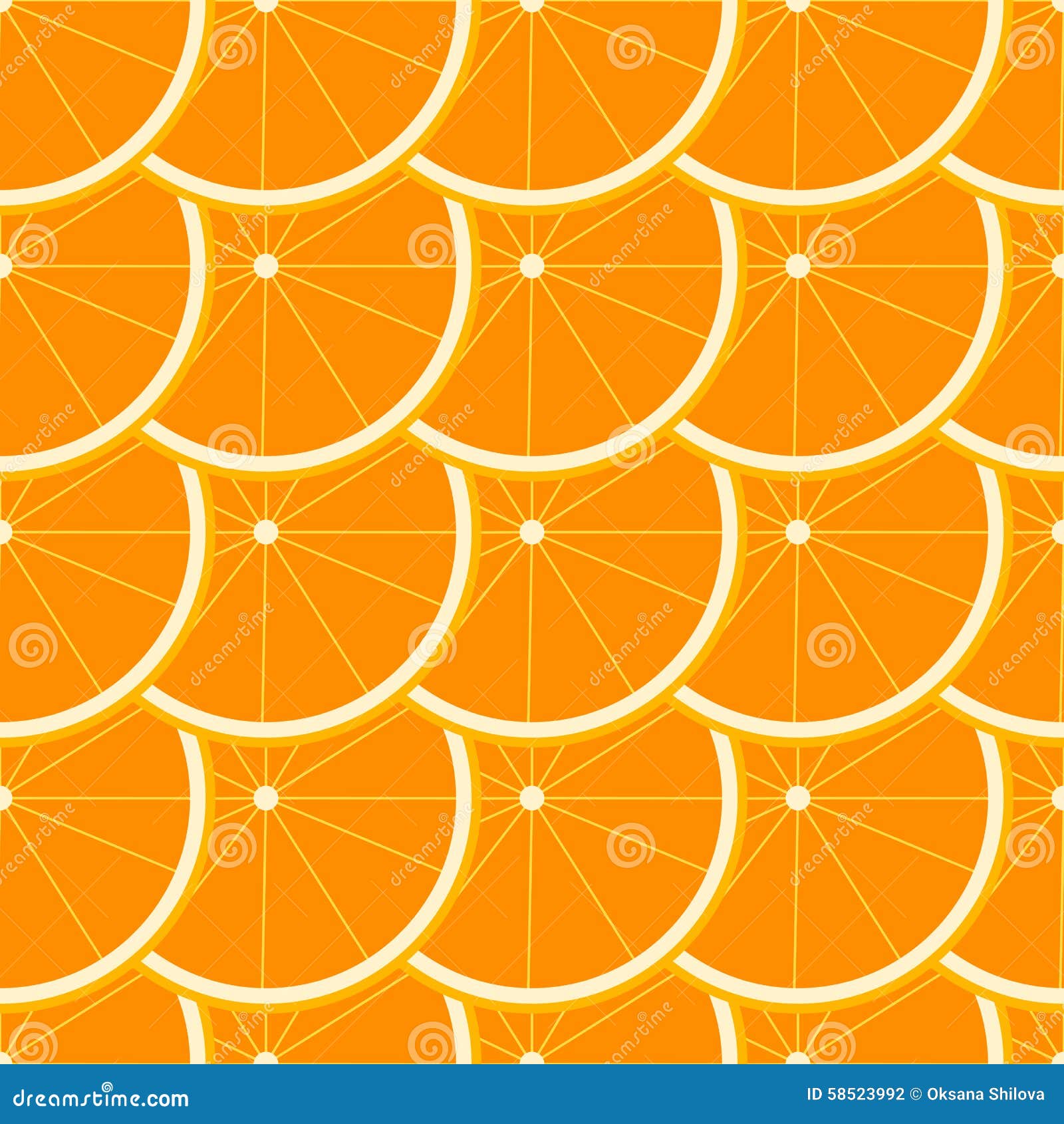 Orange Seamless Pattern stock vector. Illustration of vegetarian - 58523992