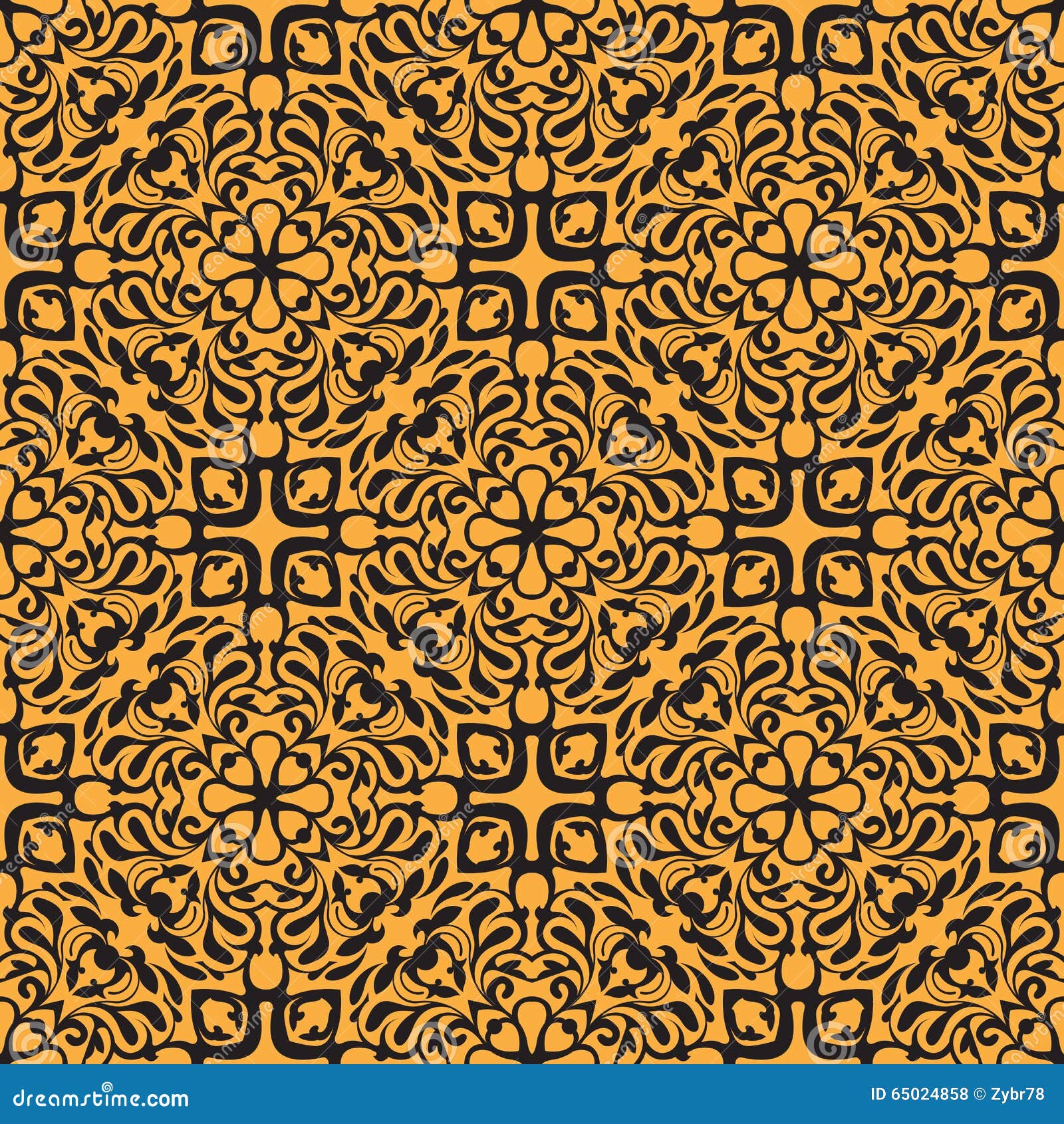 Orange seamless pattern stock vector. Illustration of geometrical ...
