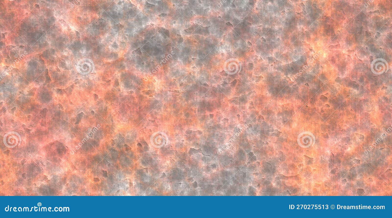 Orange Seamless Rust Metallic Background. Rusty Weathered Surface ...