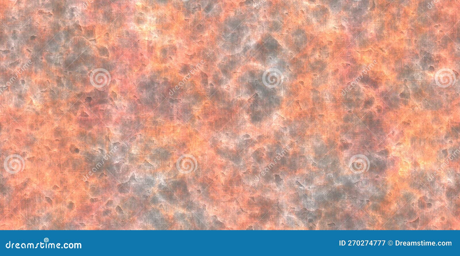 Orange Seamless Rustic Metal Texture. Rust Metallic Background. Rusty ...
