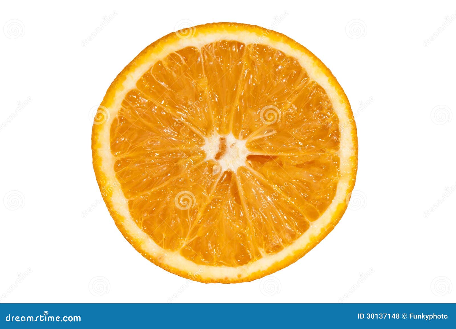 Orange section stock photo. Image of isolated, portion - 30137148