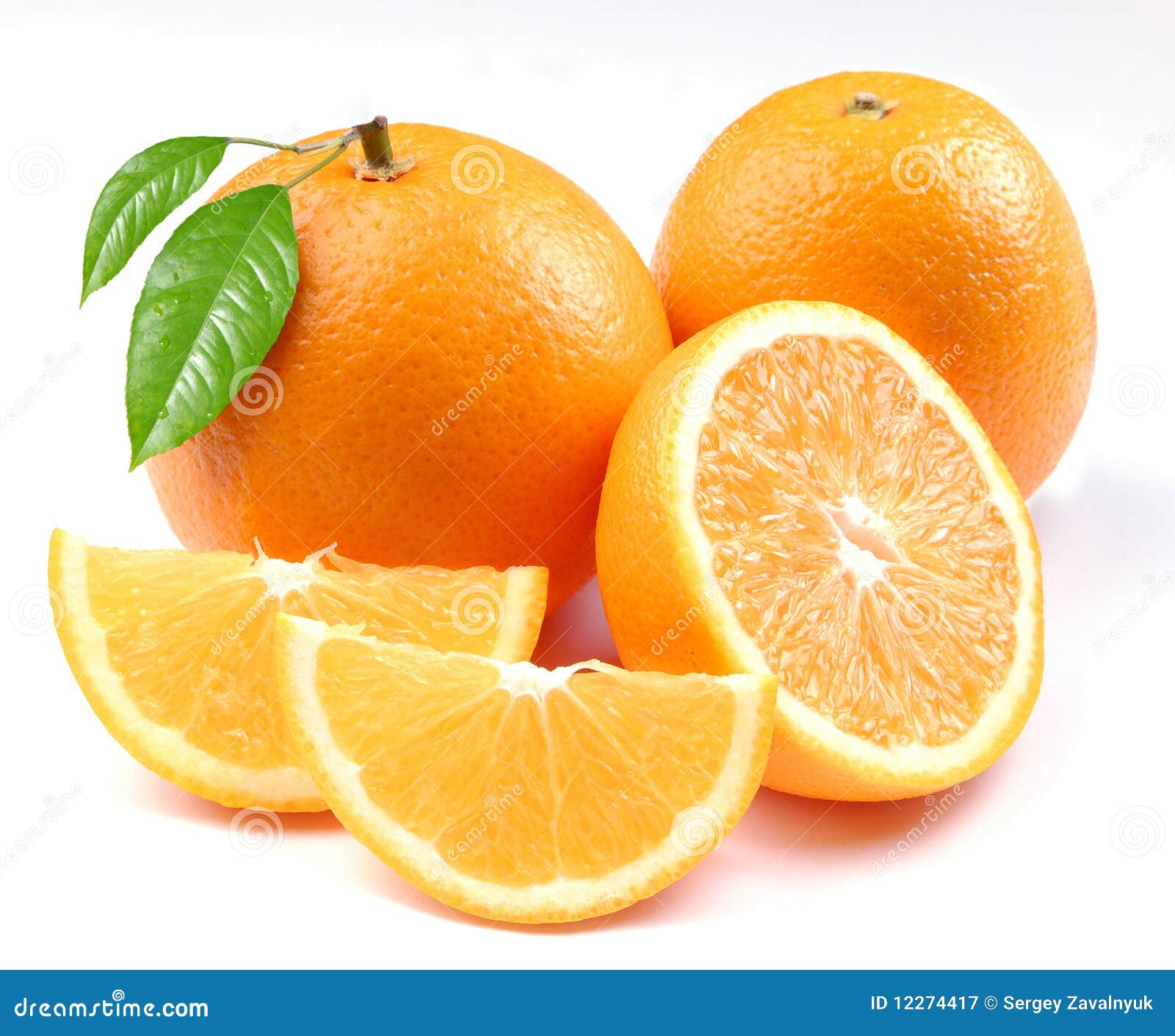 Orange with segments stock image. Image of circle, green - 12274417