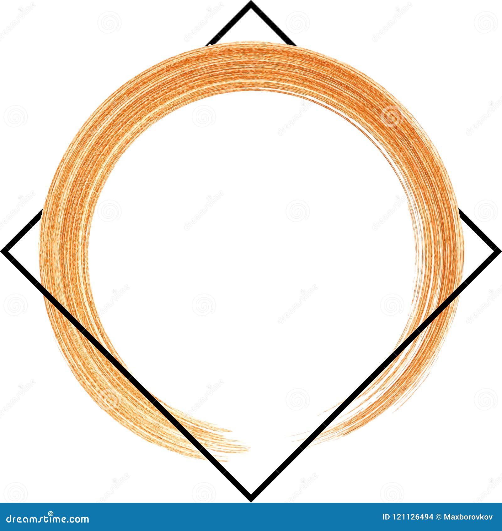 Background with Orange Watercolor Brush Stroke. Stock Vector ...