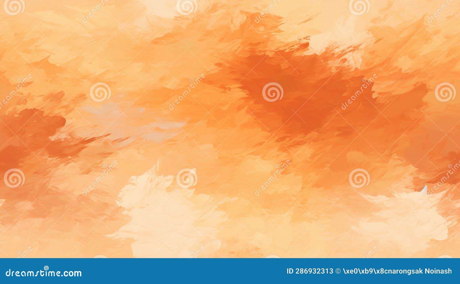Orange, Serenity, Painted in Warm Earth Tones Using Bold Brushstrokes ...