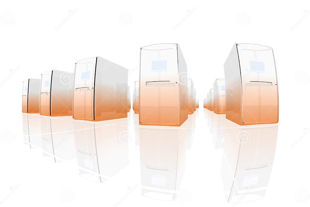 Orange servers stock illustration. Illustration of metal - 1875041