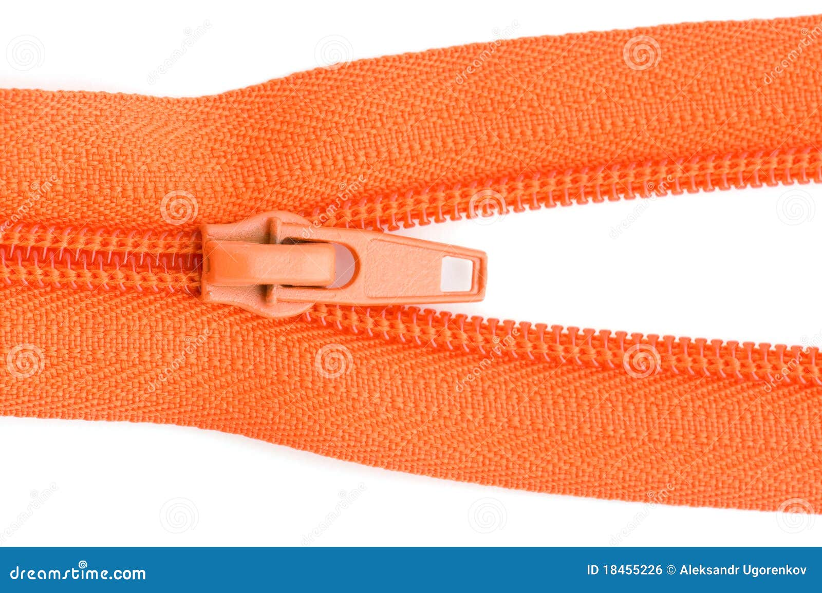 Orange sewing zipper stock photo. Image of furniture - 18455226
