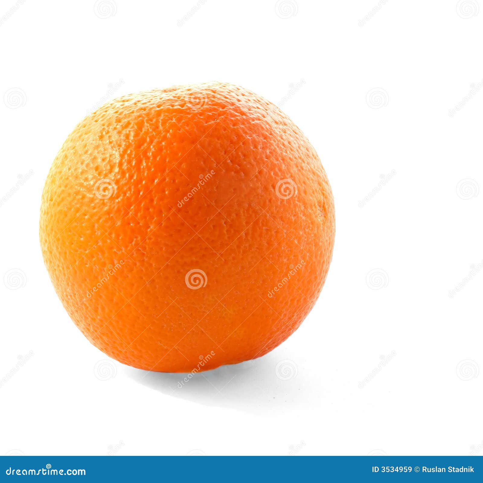 Orange With Shadow Picture. Image: 3534959