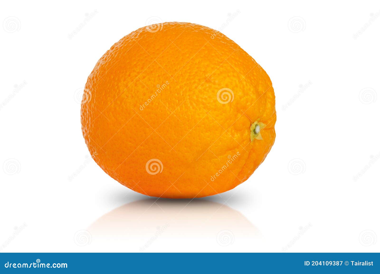 Orange with Shadow and Reflection Stock Image - Image of still, slices ...