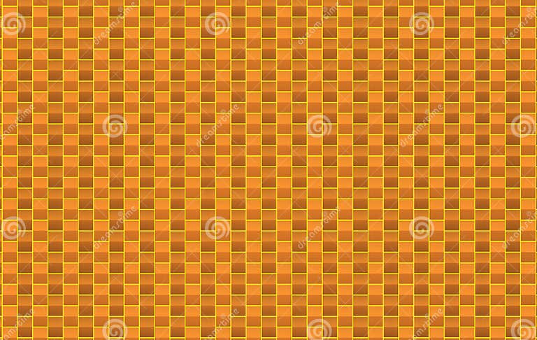 Orange Shadows of Squares with 3d Effect Stock Illustration ...