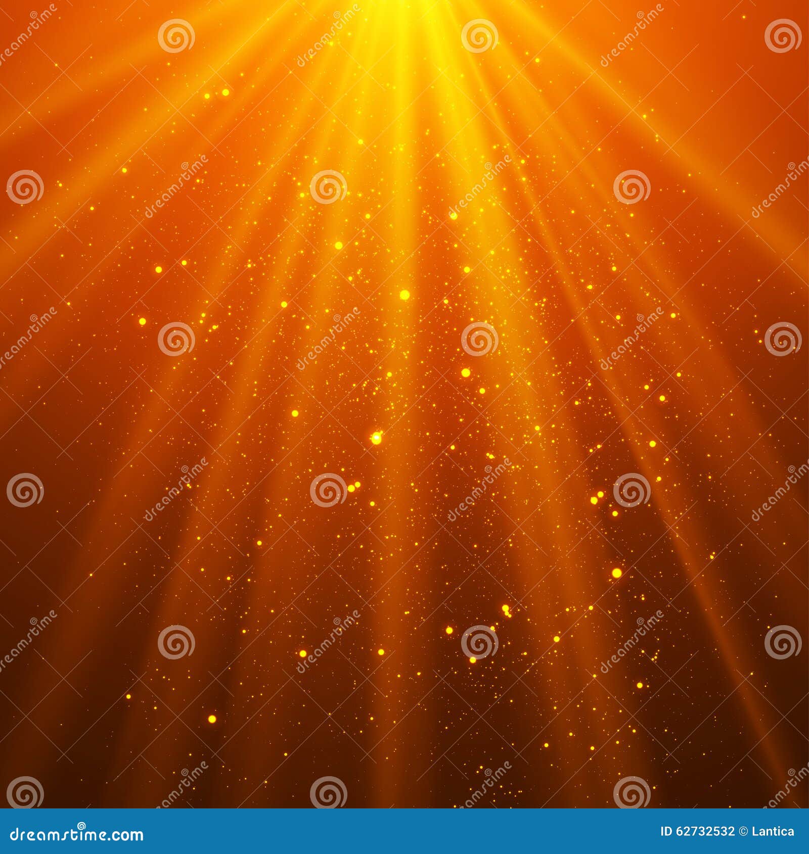 Orange Shining Light Top Magic Abstract Stock Vector - Illustration of ...