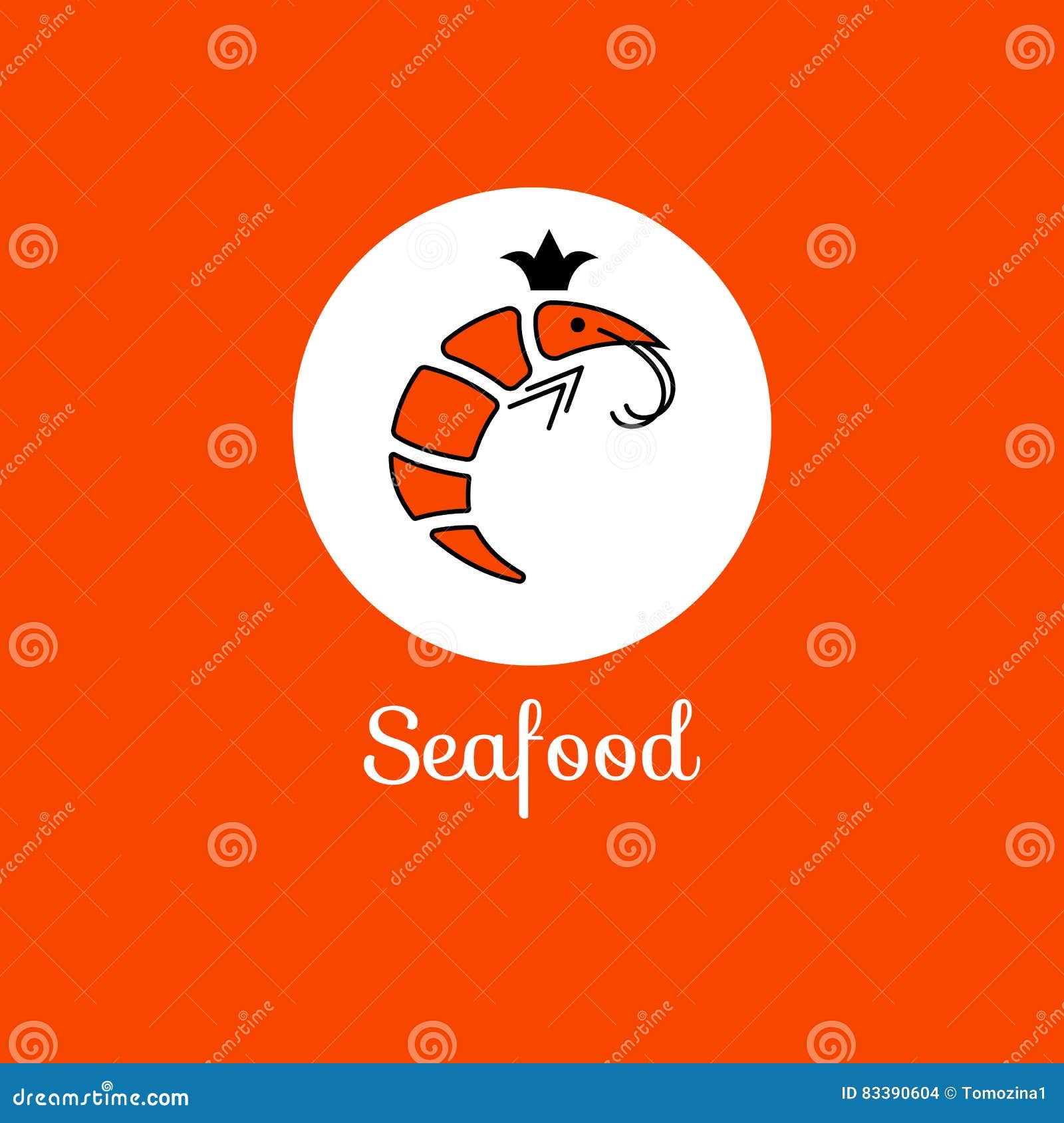 Orange Shrimp Pimp Logo Design Cartoon Vector | CartoonDealer.com ...