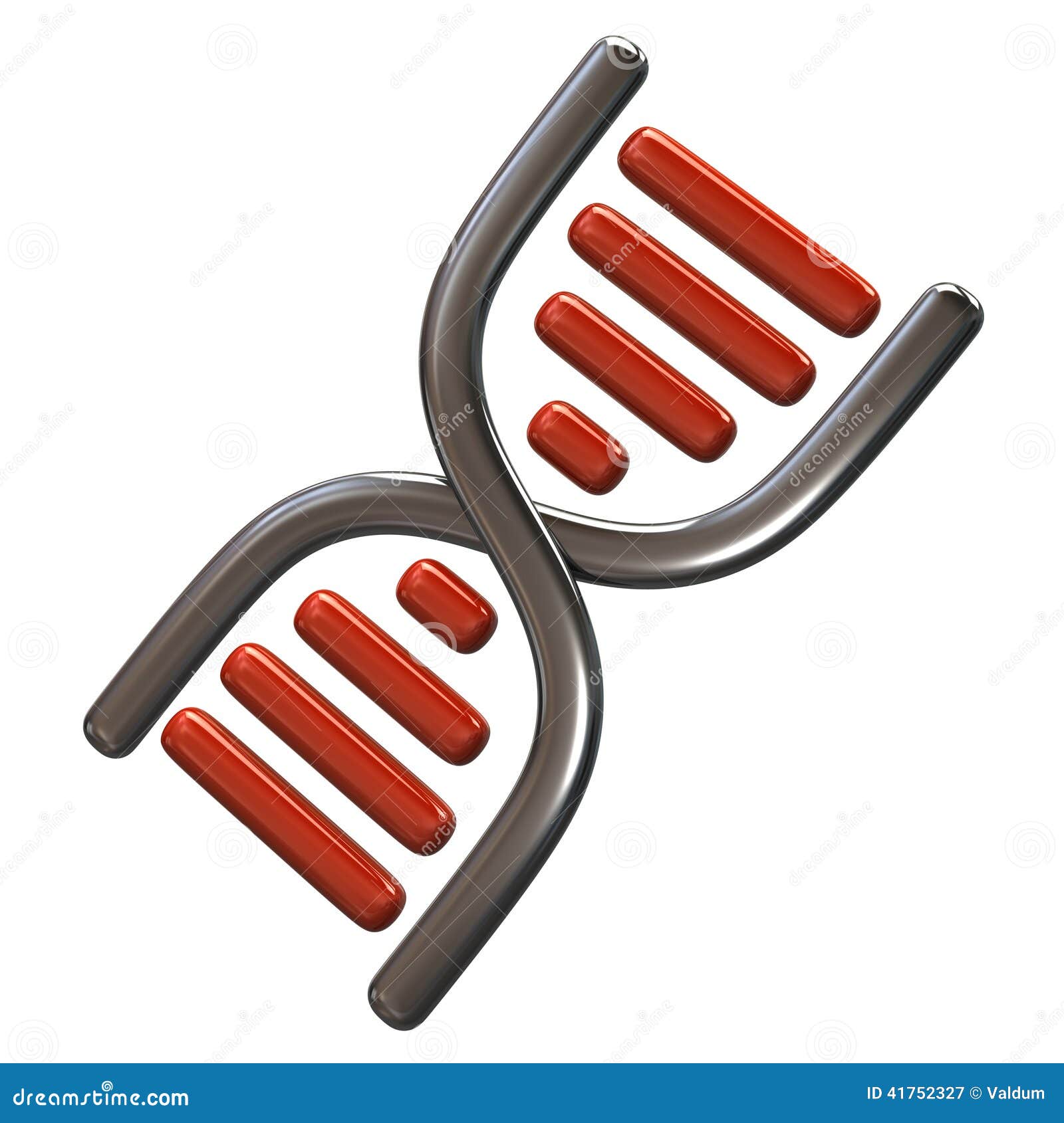Orange and silver dna icon stock illustration. Illustration of ...