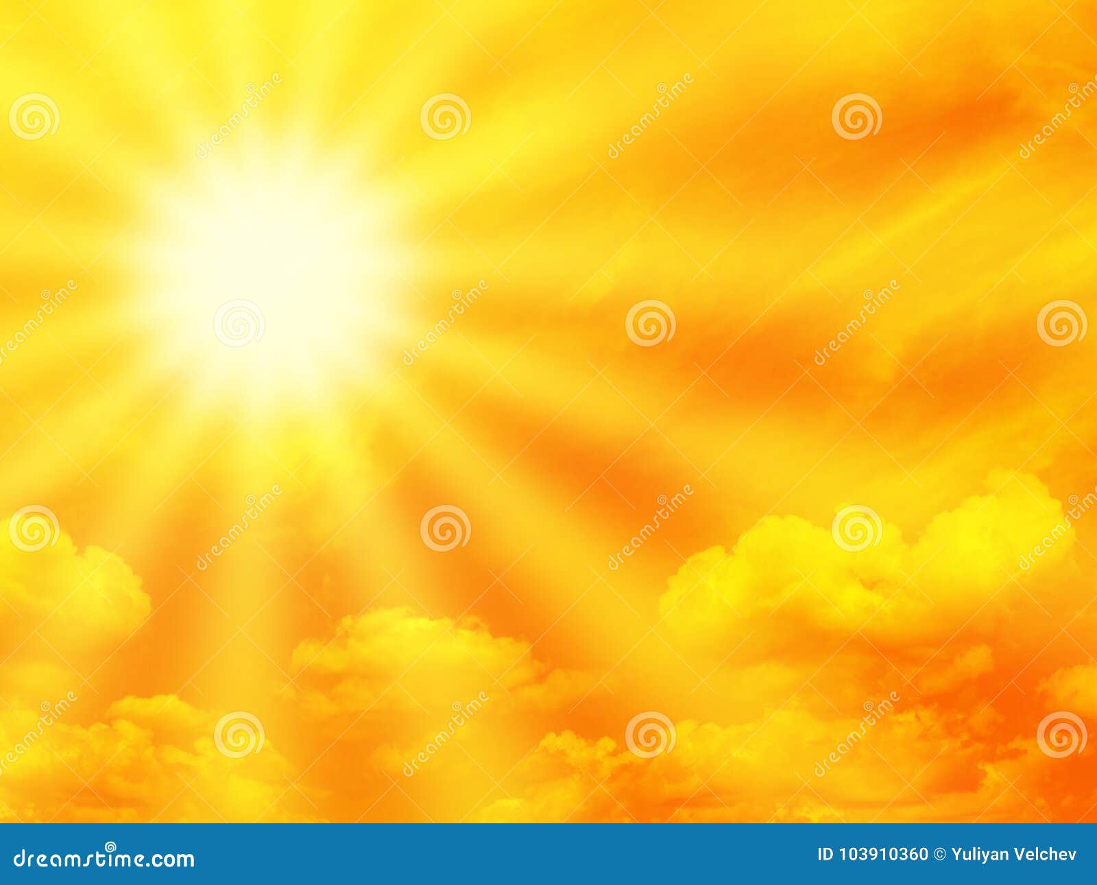 Orange sky and sunbeam stock photo. Image of warm, beauty - 103910360