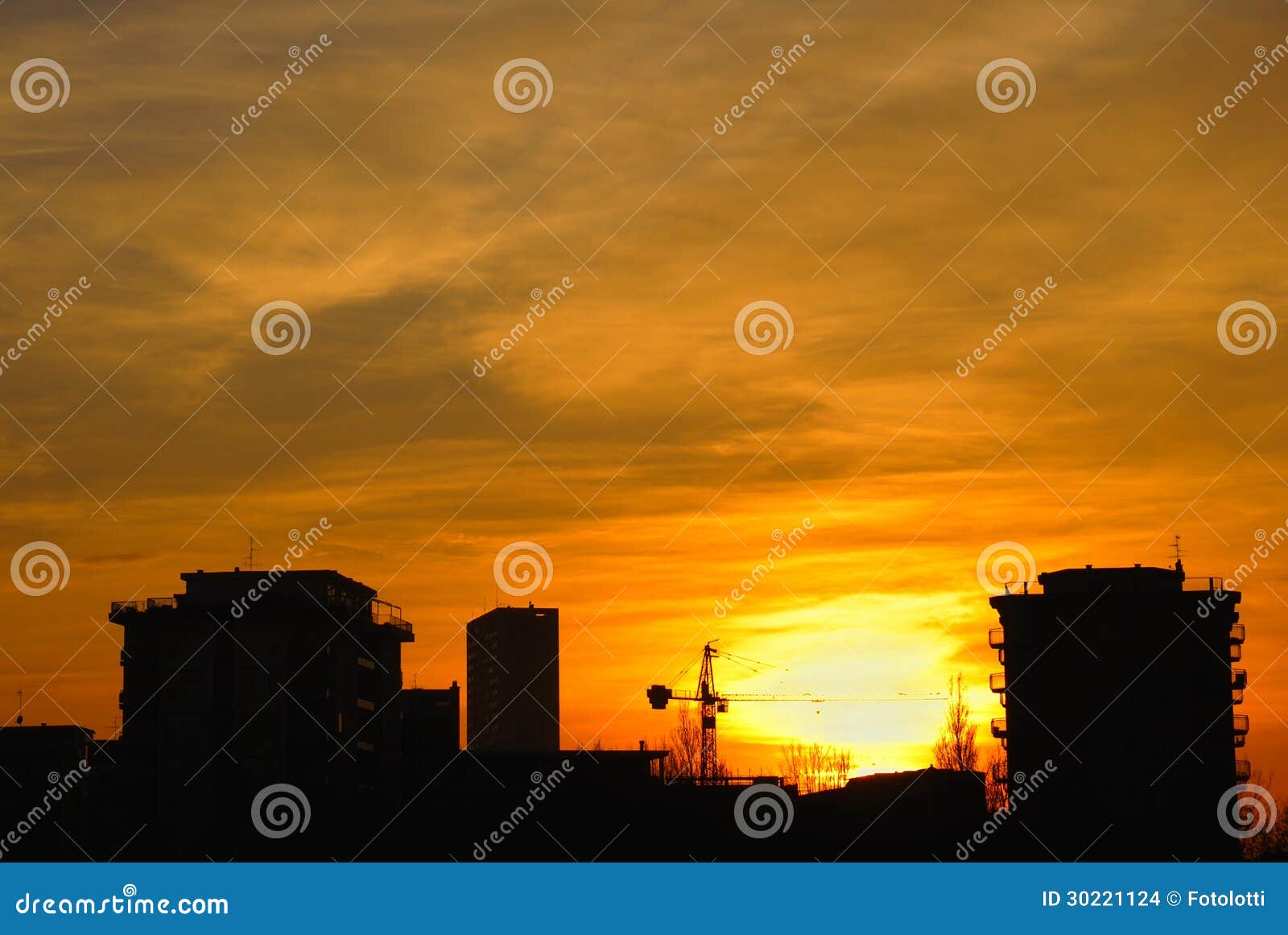 Buildings at sunset stock photo. Image of scene, outdoor - 30221124
