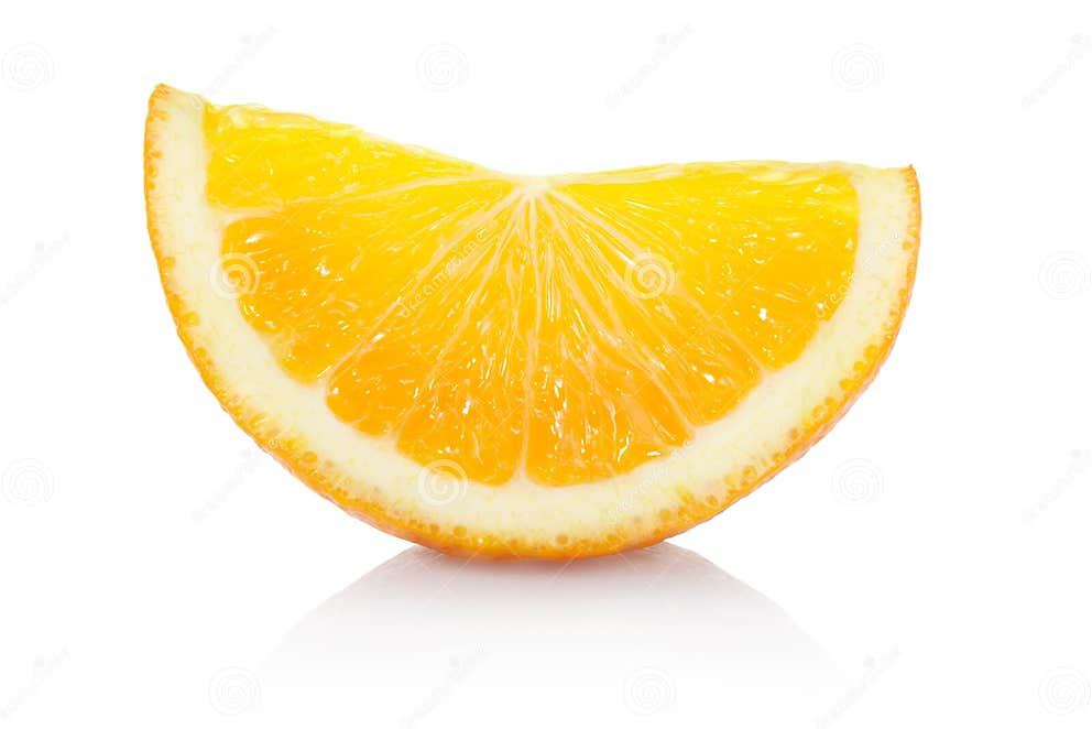Orange slice stock image. Image of clipping, reflection - 17418627