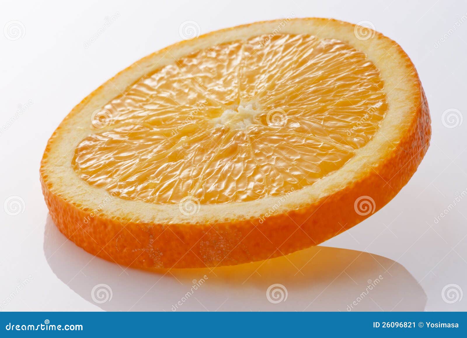 Orange slice stock image. Image of white, refreshing - 26096821