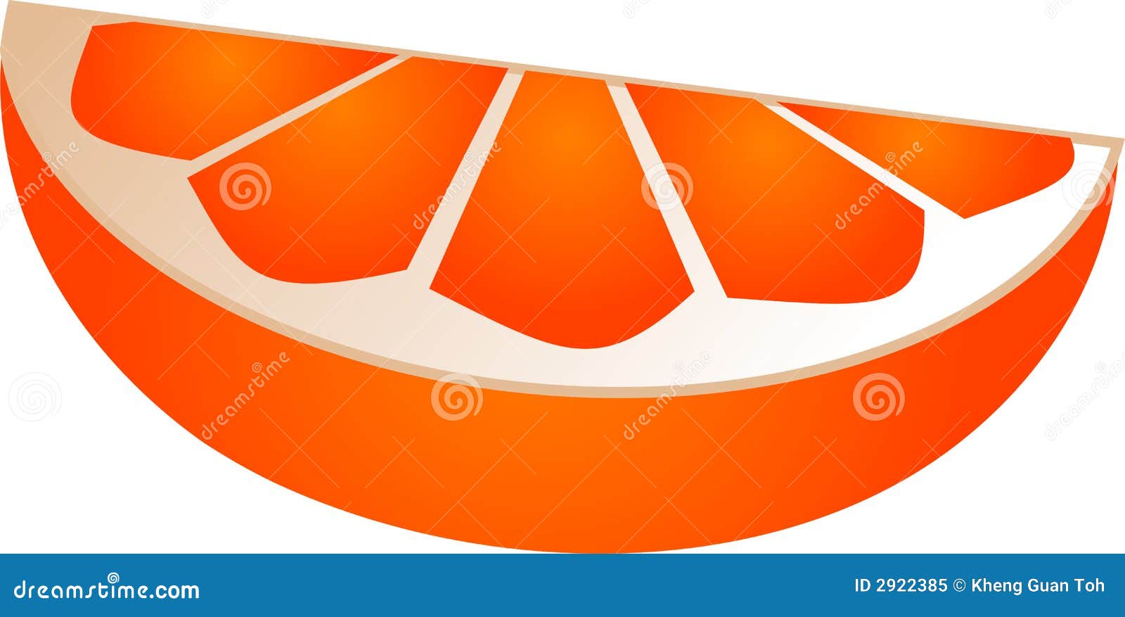 Orange slice stock vector. Illustration of gradient, fresh - 2922385
