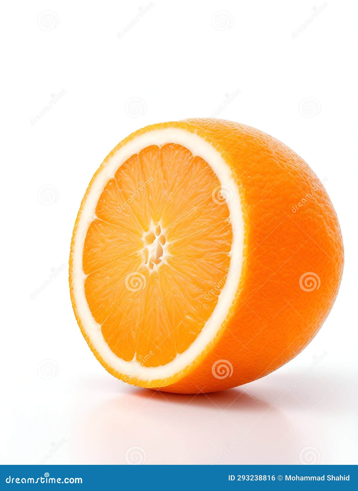 Orange Slice, Clipping Path, Isolated on White Background Full Depth of ...