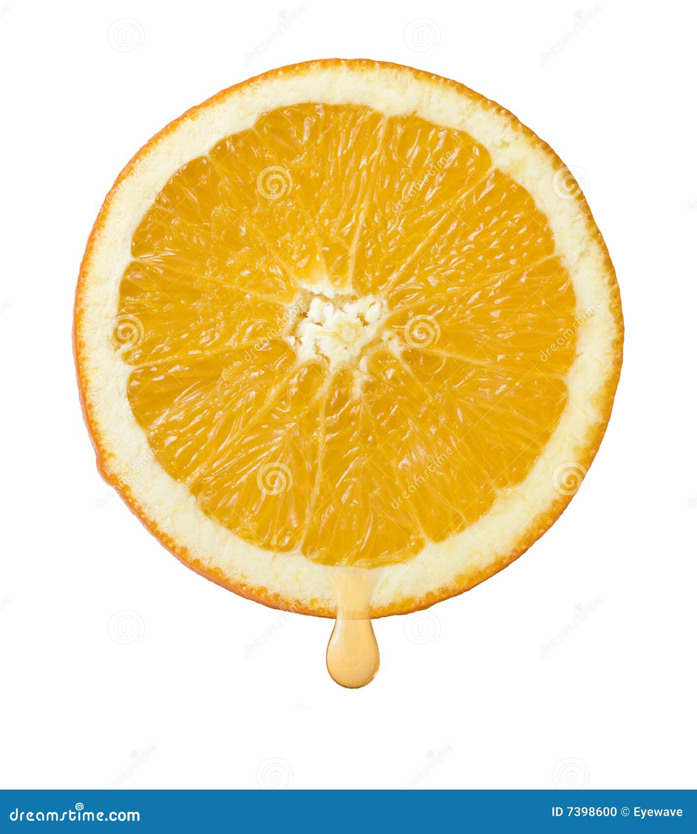 Orange Slice with Drop of Juice Stock Photo - Image of citrus, drink ...