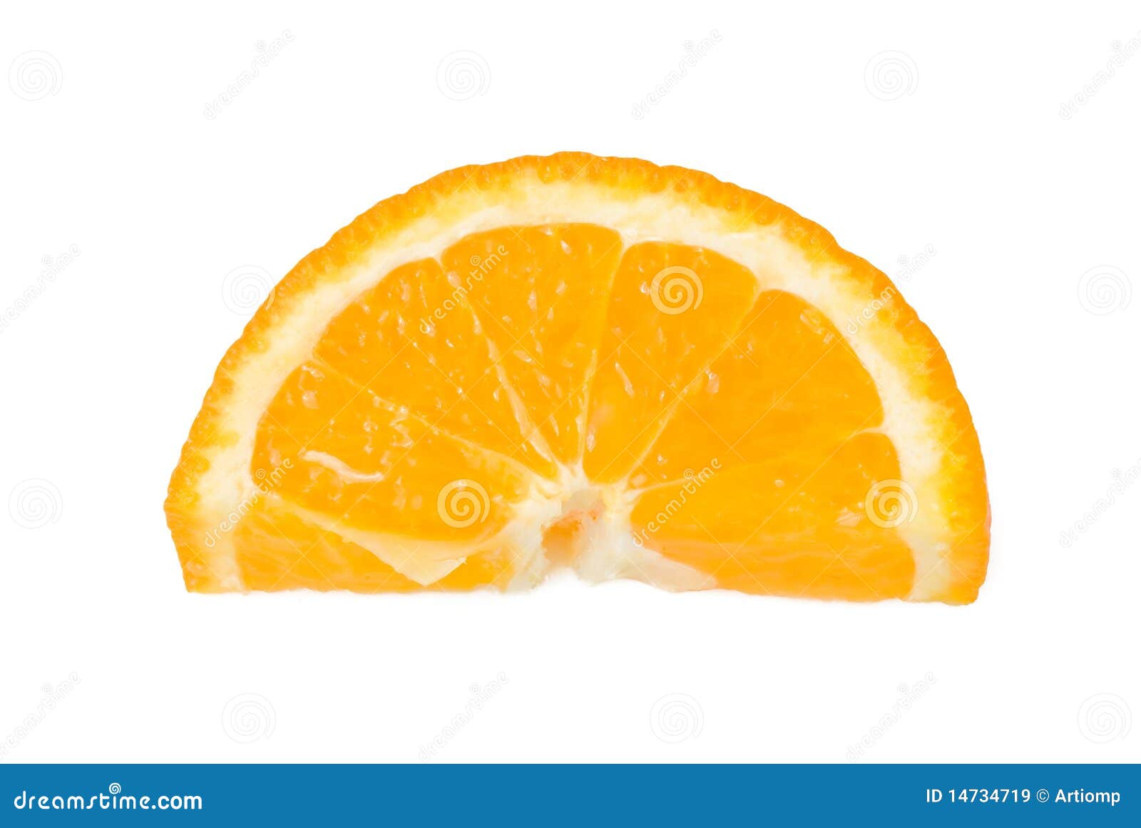 Orange Slice isolated stock image. Image of orange, citrus - 14734719