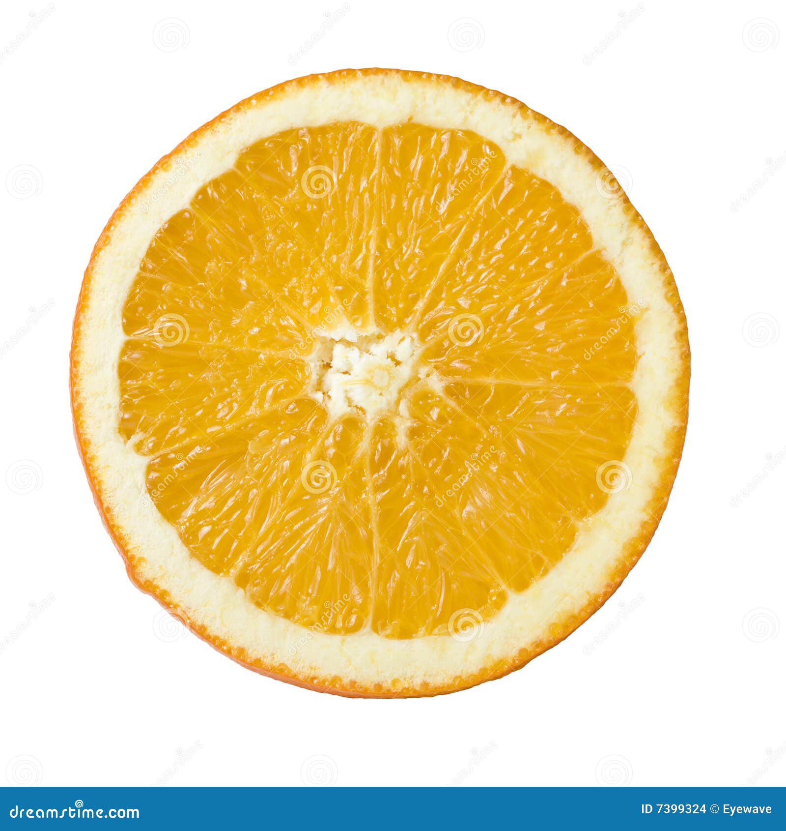 Orange slice isolated stock photo. Image of healthy, ripe - 7399324