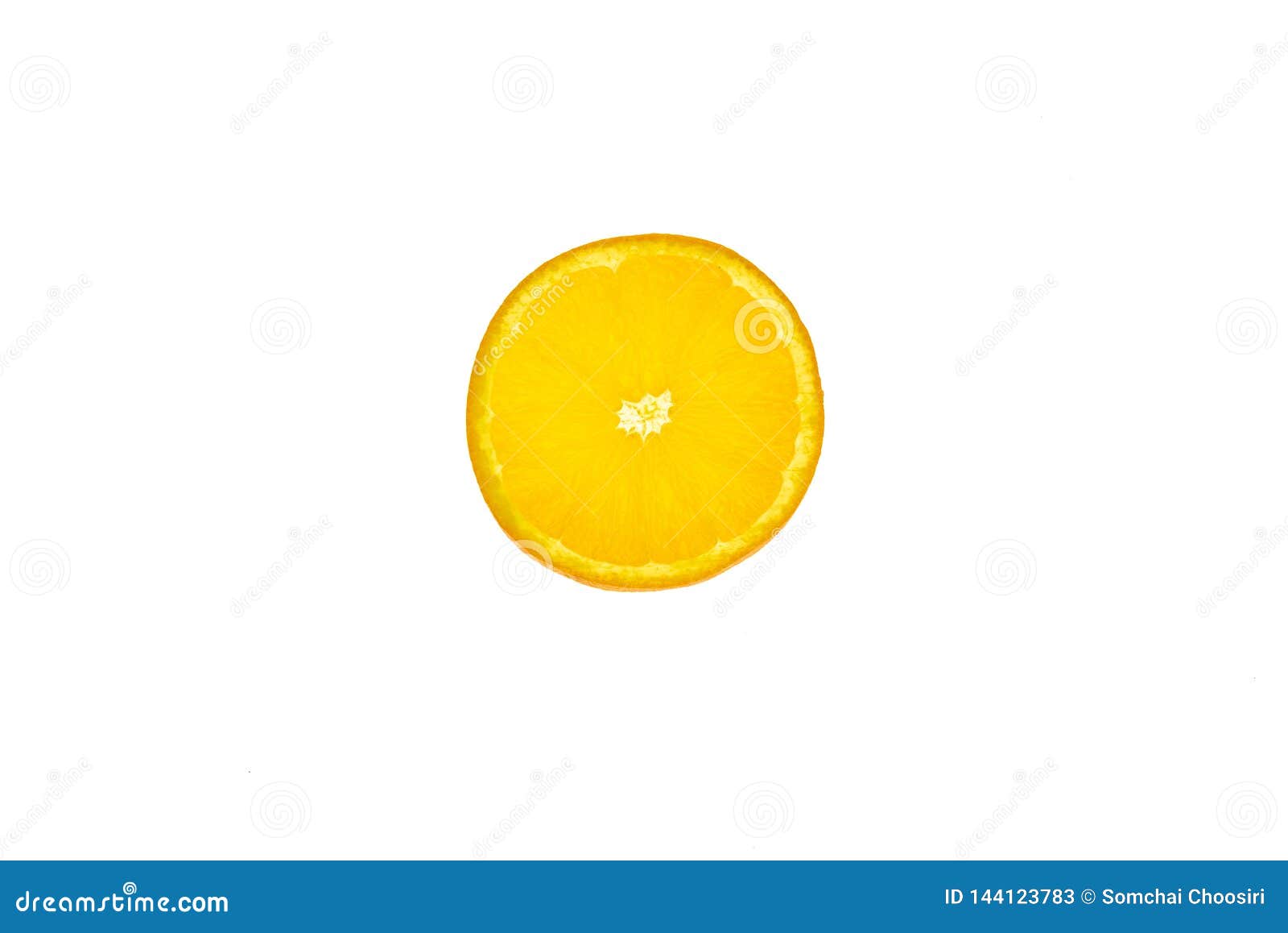 Orange slice isolated stock image. Image of single, fresh - 144123783