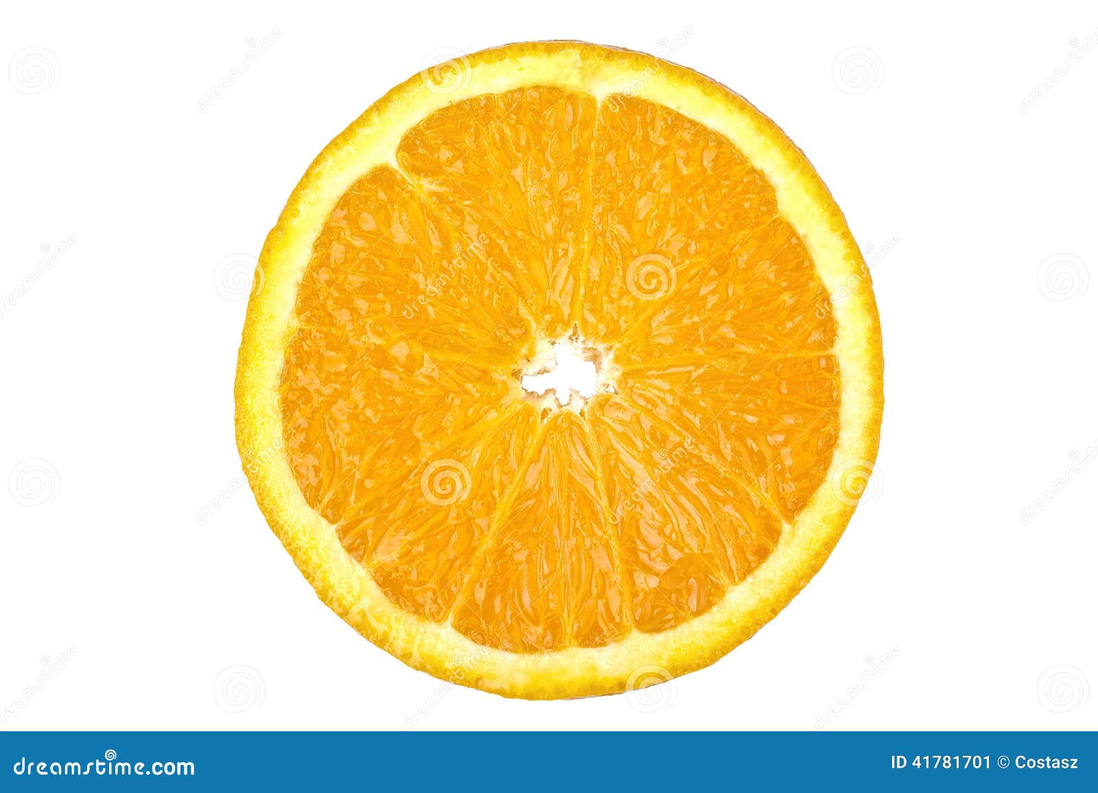 Orange slice stock image. Image of round, abstract, isolated - 41781701