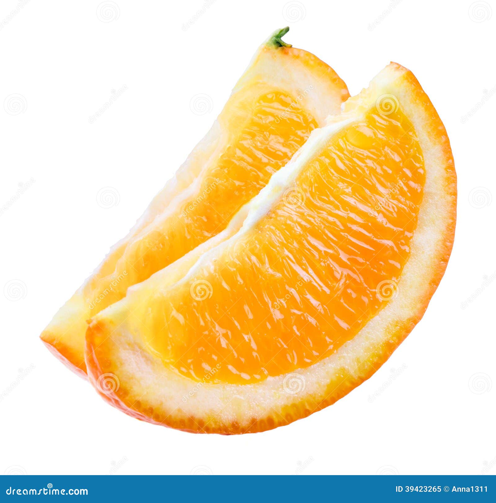 Orange Slice Isolated on White Stock Image - Image of fruit, juice ...