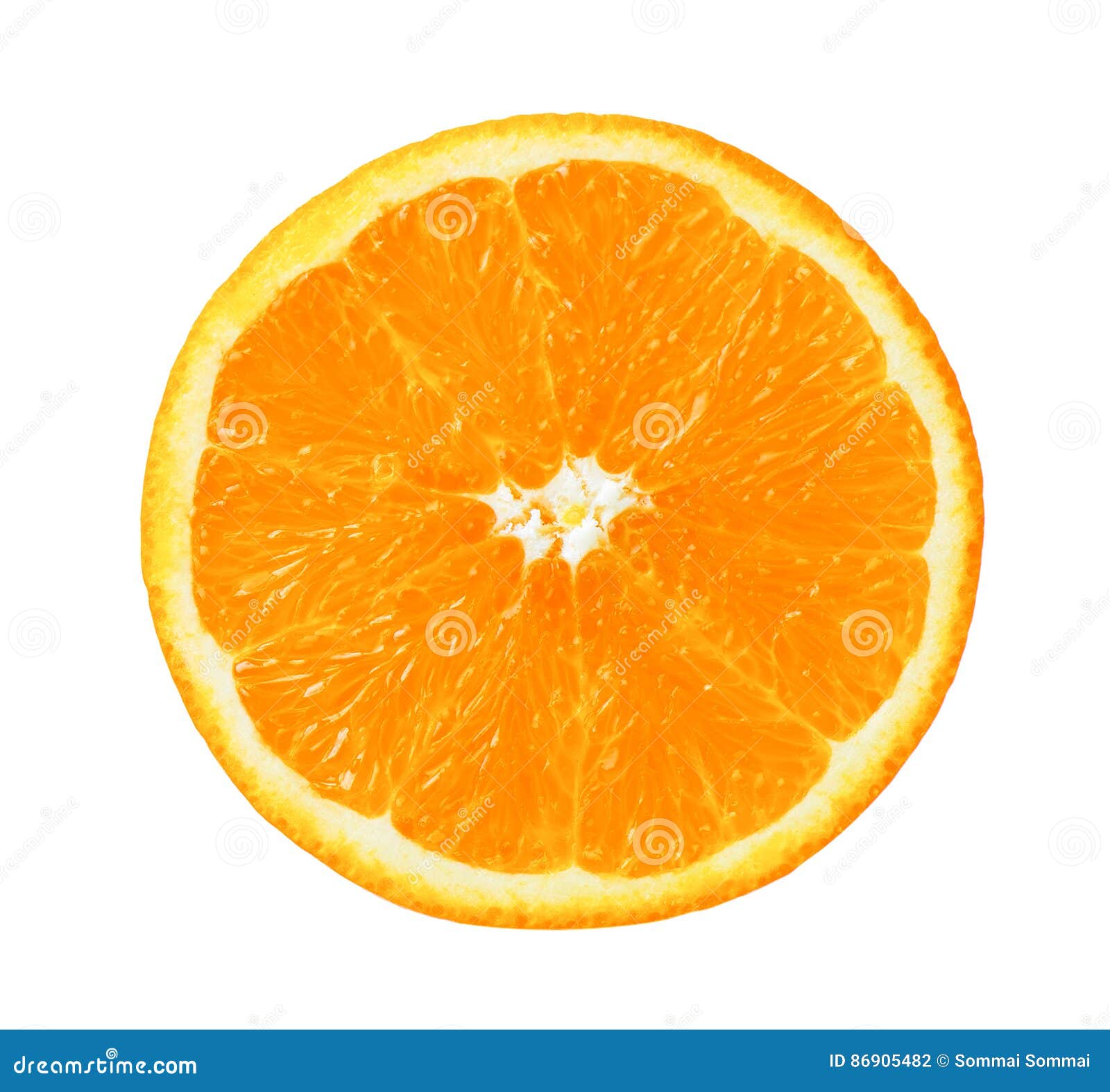 Orange slice stock photo. Image of round, color, background - 86905482