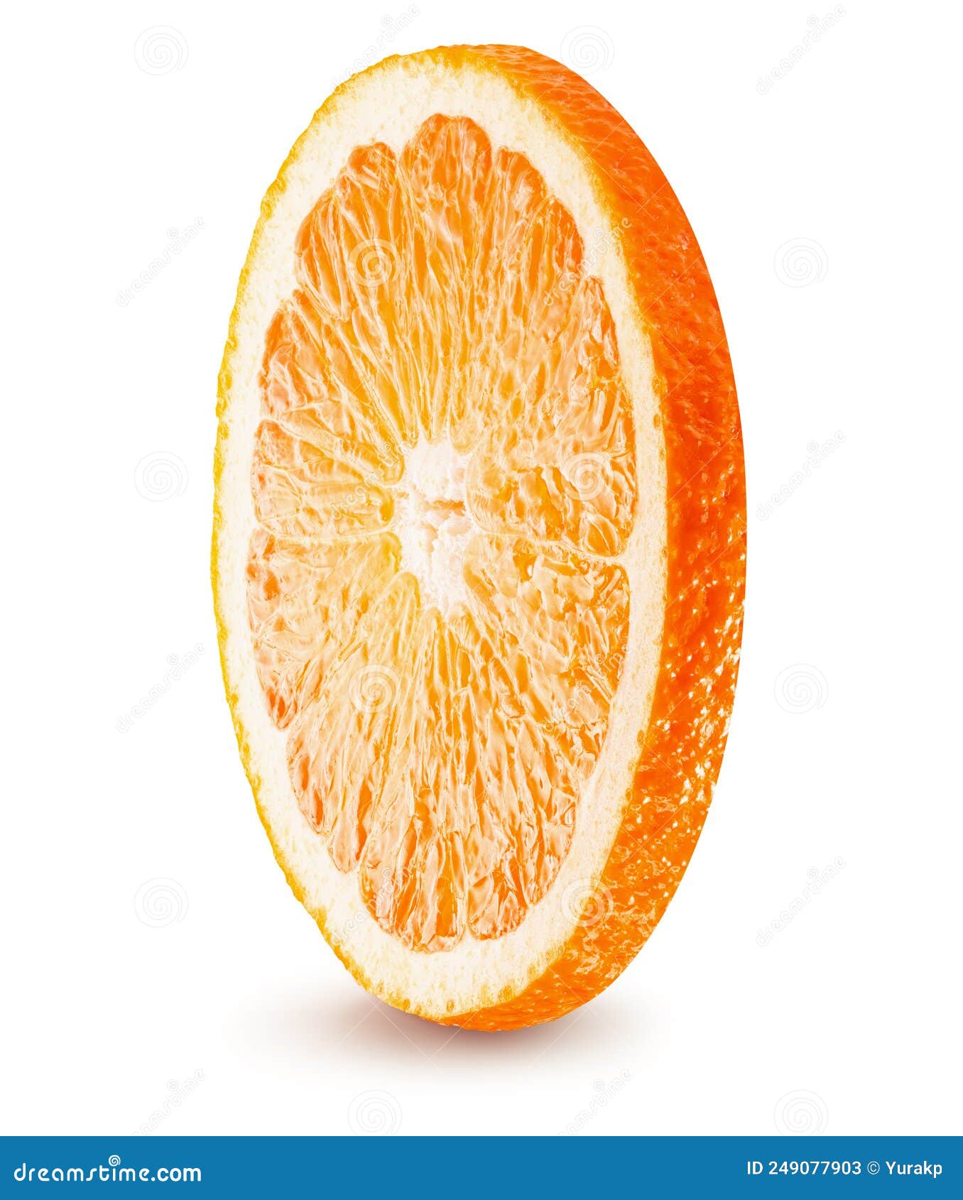 Orange Slice Isolated on a White Background with Clipping Path Stock ...